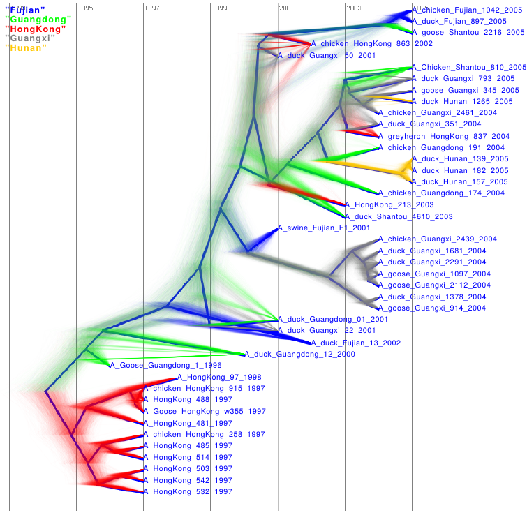 Phylogeography using BEAST 2