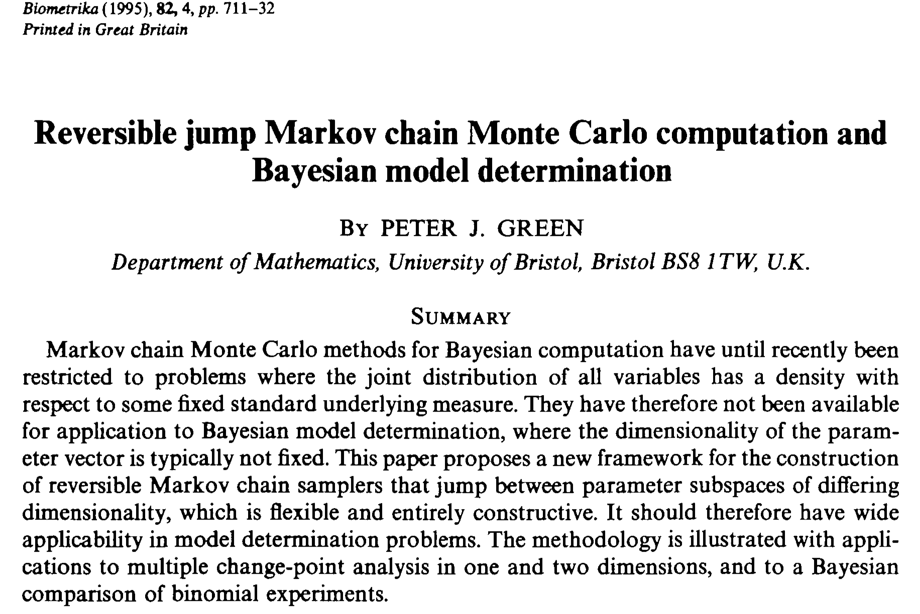 Bayesian inference using Markov chain Monte Carlo: Part 1: Foundations and Implementation